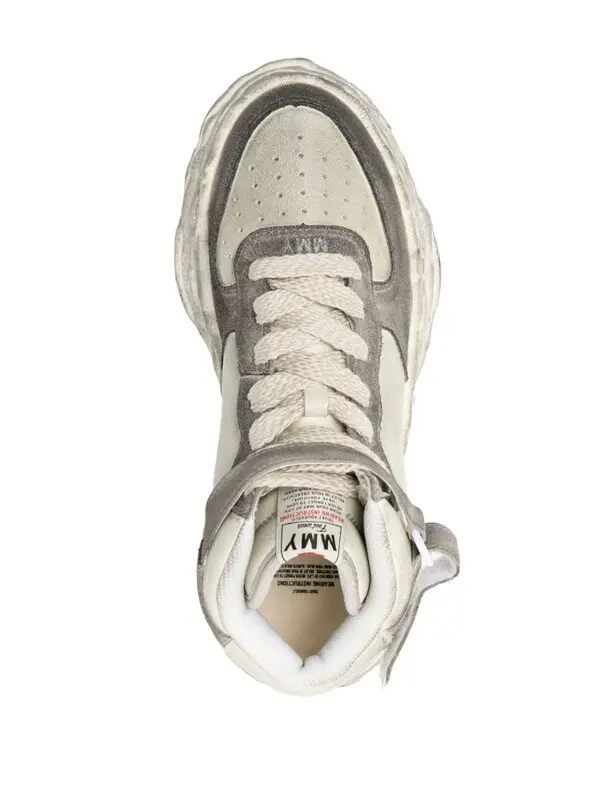 Mihara Yasuhiro Wayne Brushed Suede High-top Sneakers - Grey