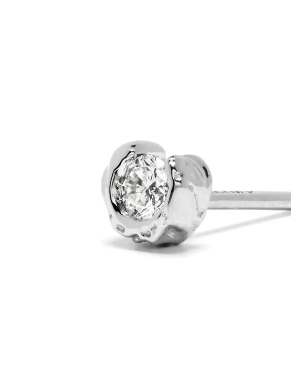 MARIA BLACK 14kt White Gold Diamond Stud Earring