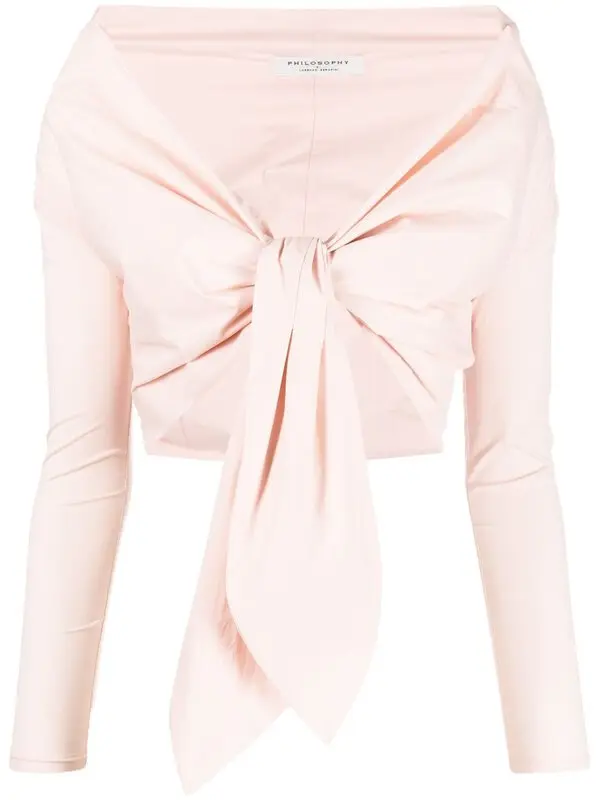 Philosophy Di Lorenzo Serafini Wraparound Crop Top