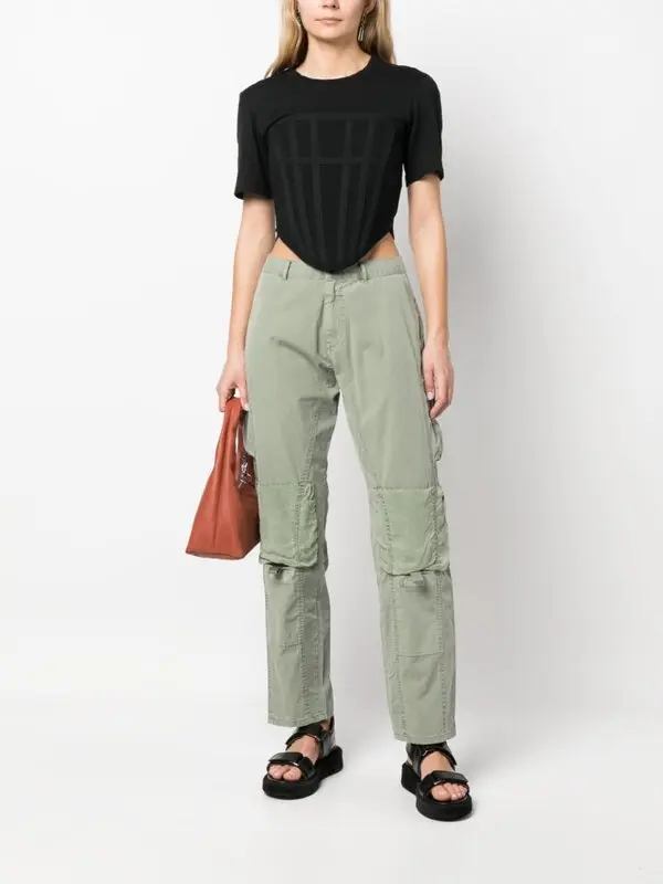 John Elliott Mid-rise Straight-leg Trousers - Green