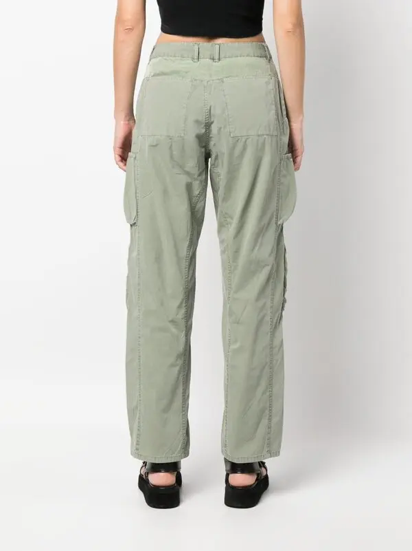 John Elliott Mid-rise Straight-leg Trousers - Green