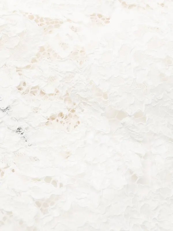 Dolce & Gabbana Mini Sleeveless Lace Dress - Neutrals