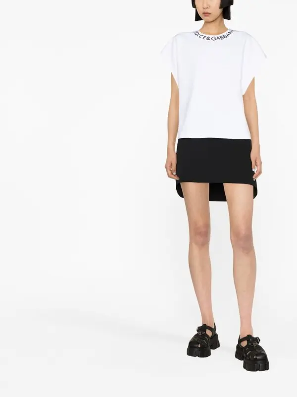 Dolce & Gabbana Logo-embroidered Cotton T-shirt