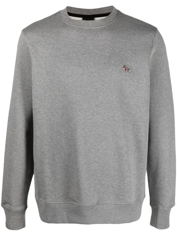 Paul Smith Embroidered-motif Sweatshirt - Grey