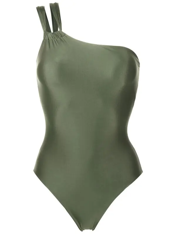 LYGIA & NANNY Miusha Liso One-shoulder Swimsuit - Green