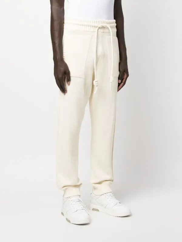 Off-White Diag-stripe Knitted Track Pants - Neutrals