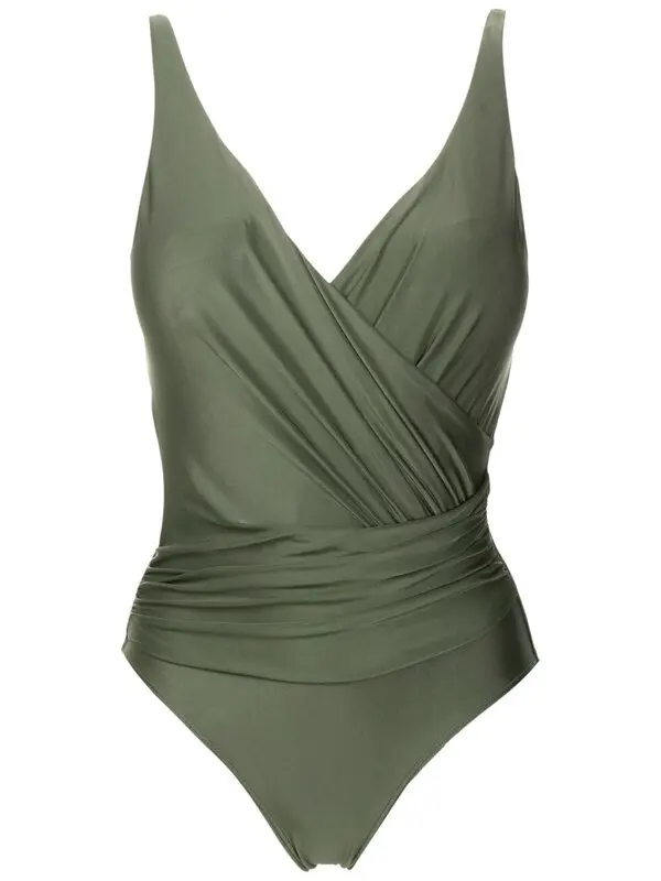 LYGIA & NANNY Maísa Liso Draped Swimsuit - Green