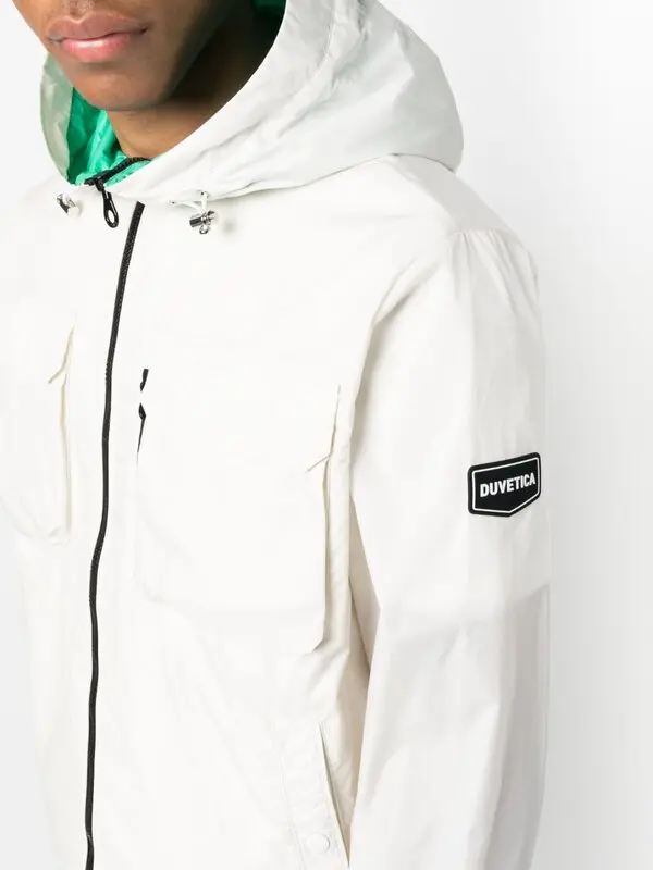 Duvetica Logo-patch Zip-up Hooded Jacket