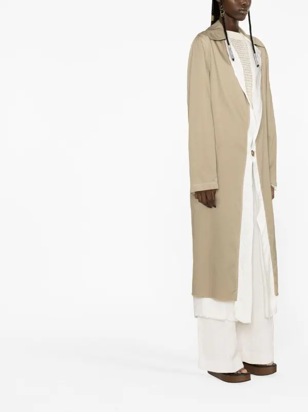 EDWARD CUMING Layered Single-breasted Coat