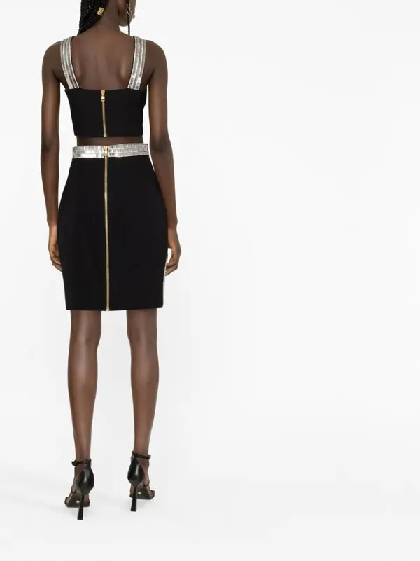 Balmain Sequin-embellished Pencil Skirt
