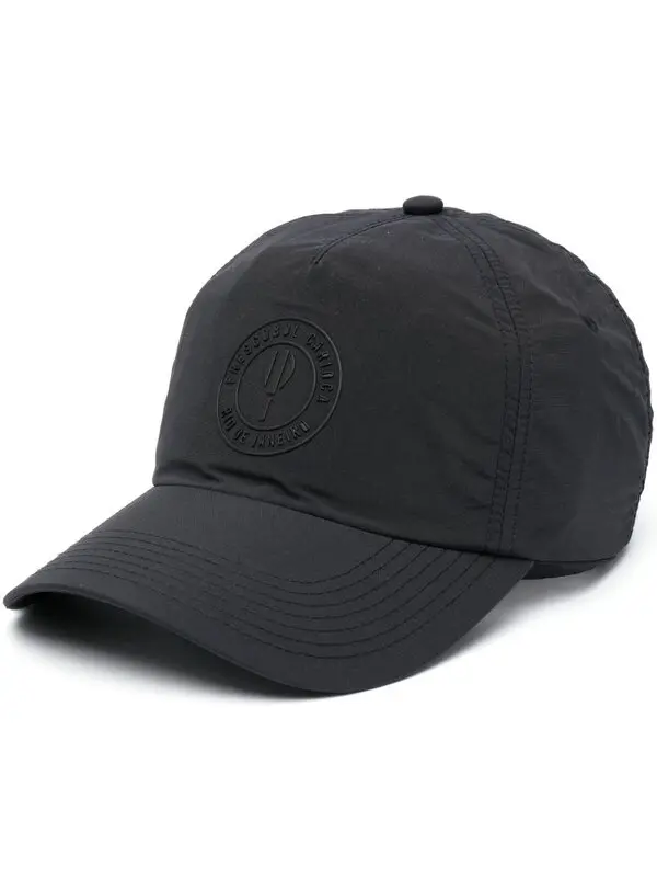Frescobol Carioca Logo Appliqué Baseball Cap - Black
