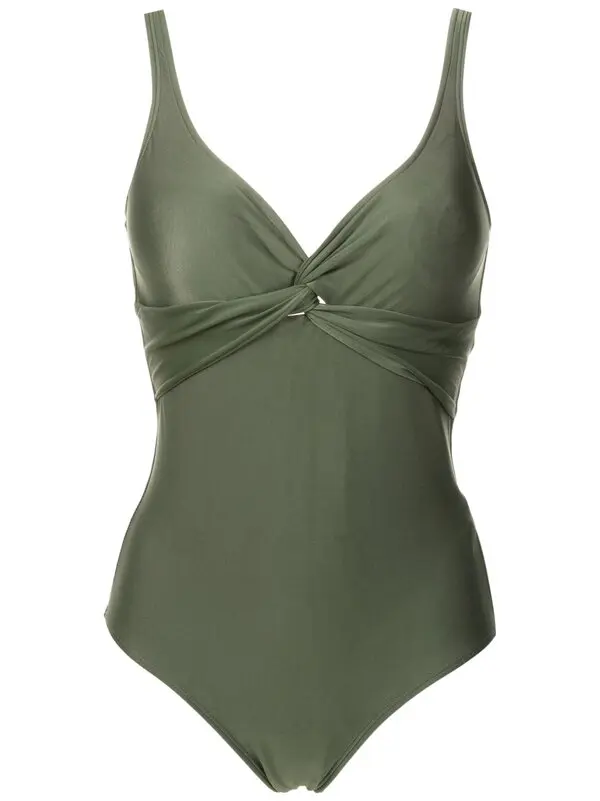 LYGIA & NANNY Adriana Liso Twist-detail Swimsuit - Green