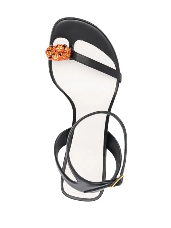 LANVIN Crystal-embellished High Heel Sandals