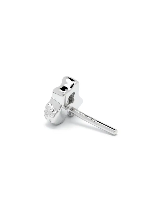 MARIA BLACK 14kt White Gold Diamond Stud Earring - Silver