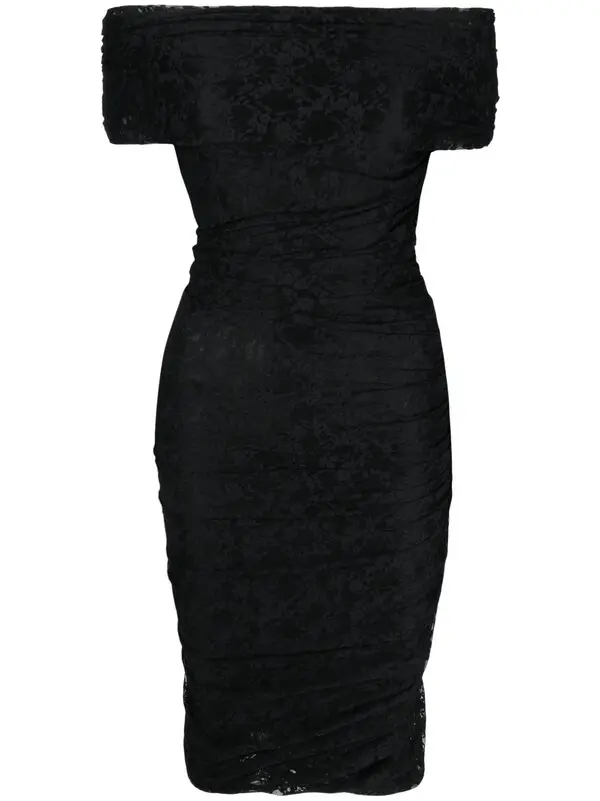 Philosophy Di Lorenzo Serafini Floral-lace Off-shoulder Midi Dress