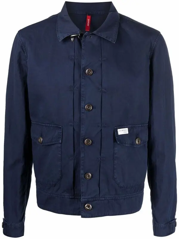 FAY Logo-patch Shirt Jacket