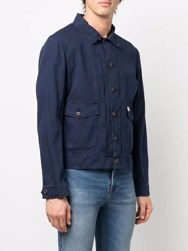FAY Logo-patch Shirt Jacket
