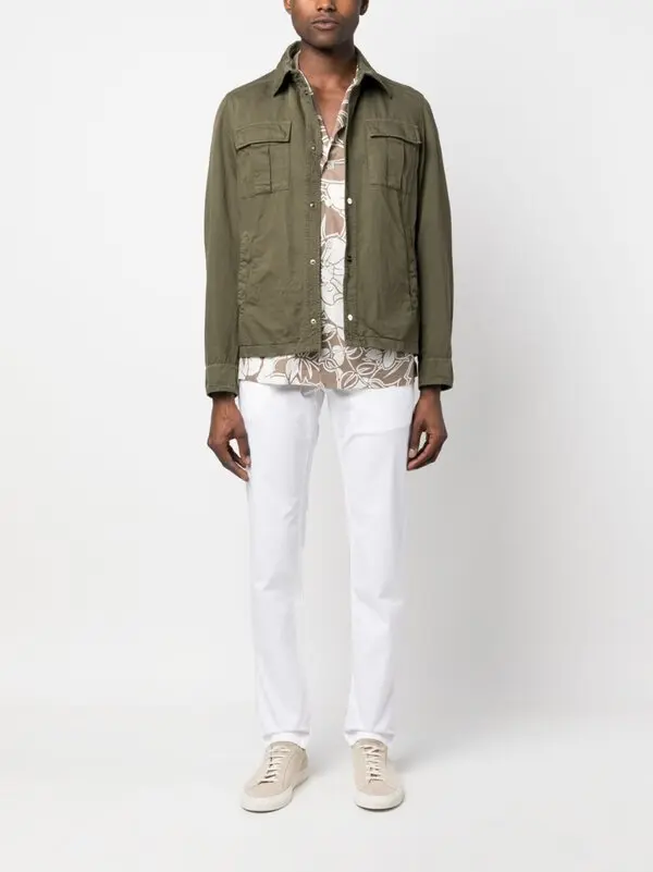 Herno Cotton-blend Button-up Shirt - Green