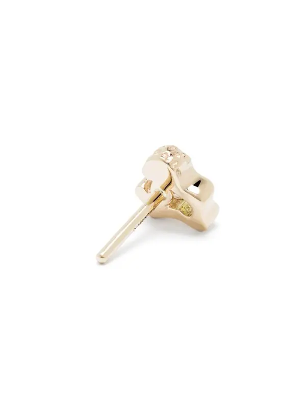 MARIA BLACK 14kt Yellow Molten Diamond Stud Earring - Gold