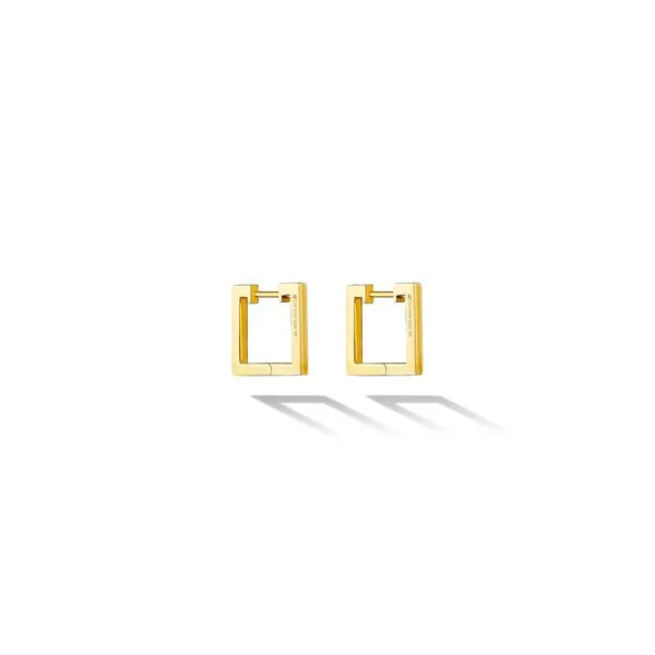 CADAR Small Yellow Gold Foundation Hoop Earrings
