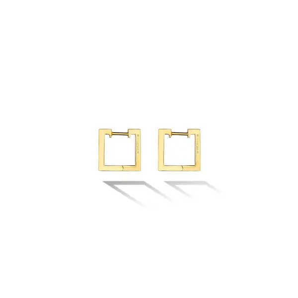 CADAR Small Yellow Gold Foundation Hoop Earrings