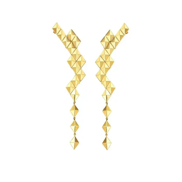CADAR Python Drop Climber Clip Earrings - One-color