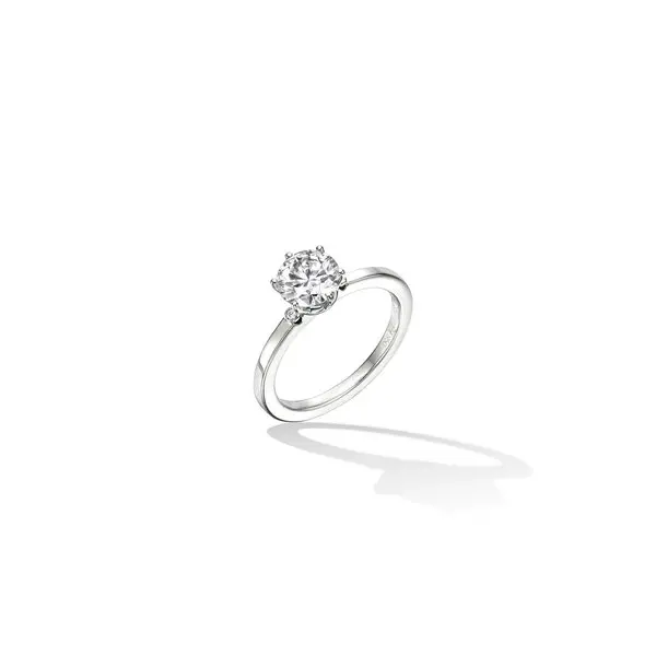 CADAR Custom Platinum Diamond Solitaire Ring - One-color