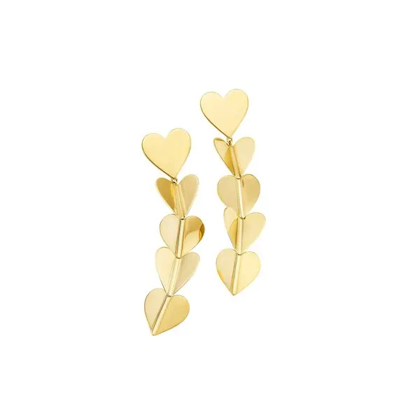 CADAR Wings Of Love Heart Dangle Earrings - One-color