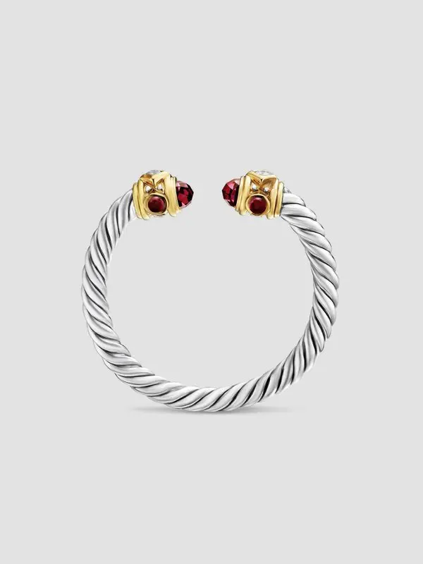David Yurman Renaissance Ring In Sterling - Garnet