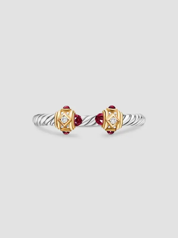 David Yurman Renaissance Ring In Sterling - Garnet