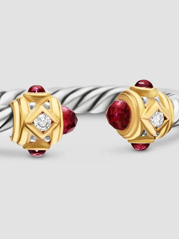David Yurman Renaissance Ring In Sterling - Garnet