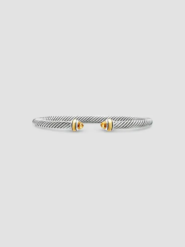 David Yurman Cable Classics Color Bracelet With 18k Yellow Gold - Citrine