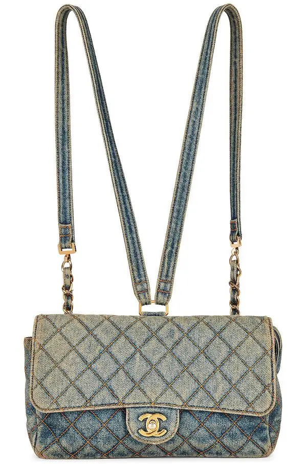 Chanel Denim Vintage Flap Backpack