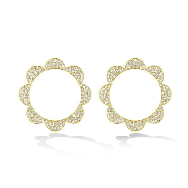 CADAR Bloom Triplet Stud Earrings - One-color