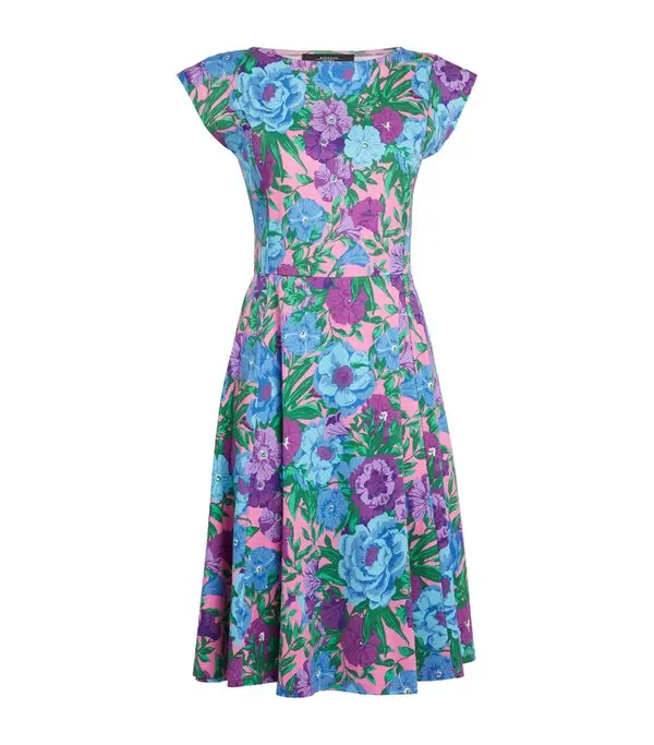 Max Mara Floral Panelled Dress