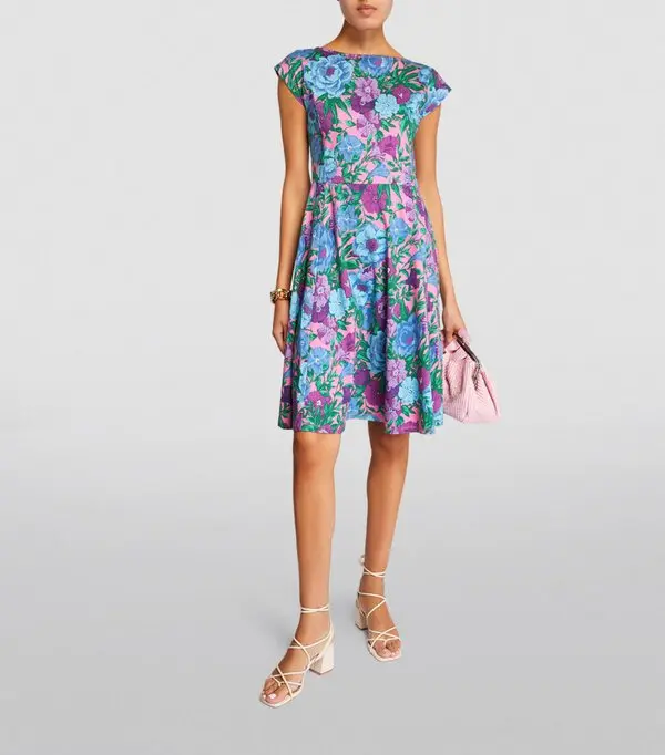 Max Mara Floral Panelled Dress