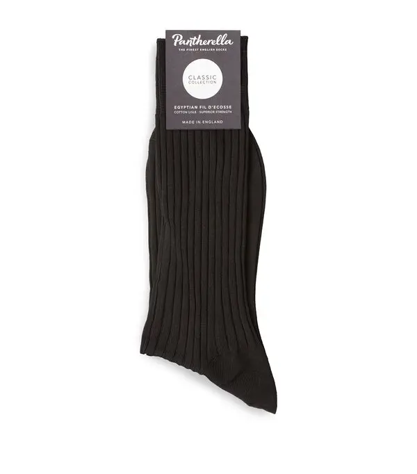 Pantherella Ribbed Socks - Black