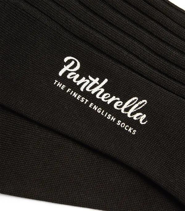 Pantherella Ribbed Socks - Black