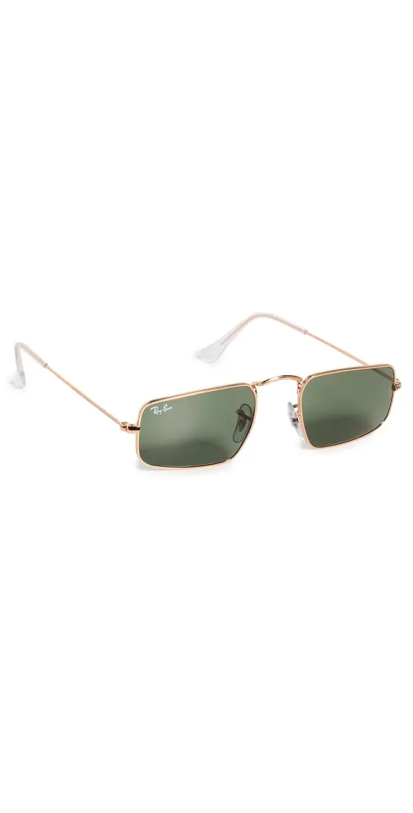 Ray-ban Julie Rectangle Sunglasses - Rose Gold/green
