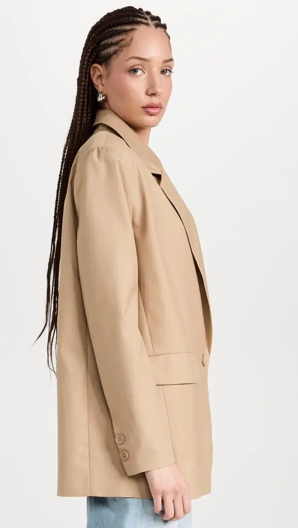 Lioness Single-button Twill Blazer