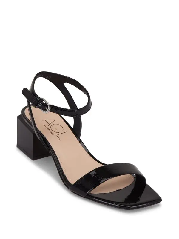 Agl Patent-finish Leather Sandals