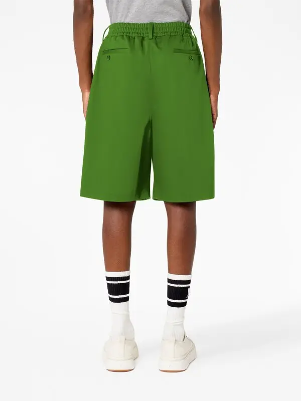 Ami Cotton Bermuda Shorts - Green