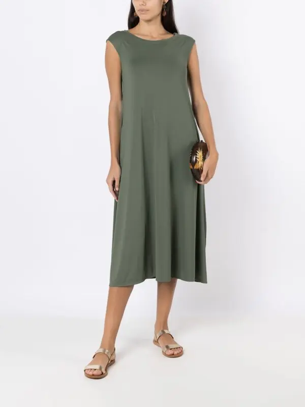 LYGIA & NANNY Tie Shift Midi Dress - Green
