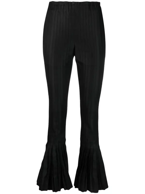 Sacai Pleated Flared Trousers