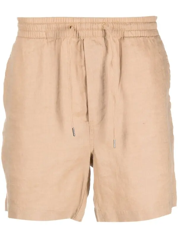Ralph Lauren Pony-motif Linen Shorts - Neutrals