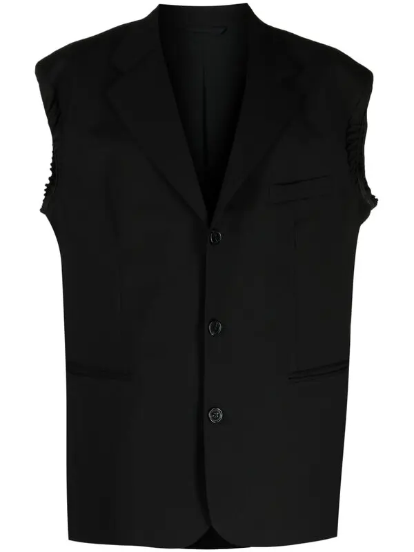 Raf Simons Single-breasted Sleeveless Blazer