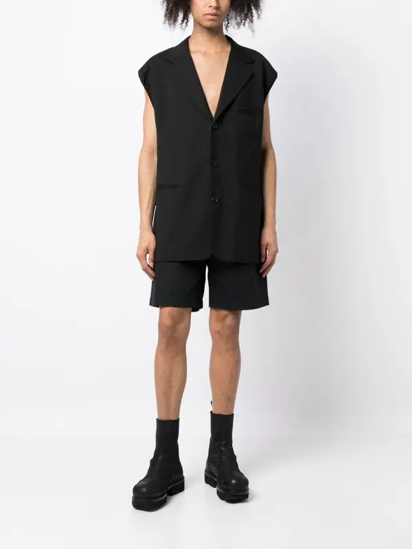 Raf Simons Single-breasted Sleeveless Blazer