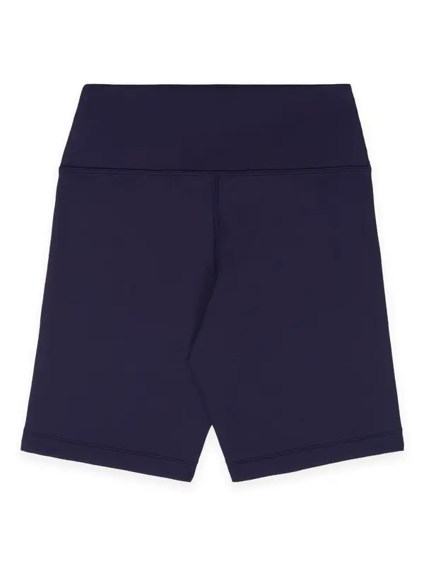 SPORTY & RICH Logo-print Biker Shorts - Blue