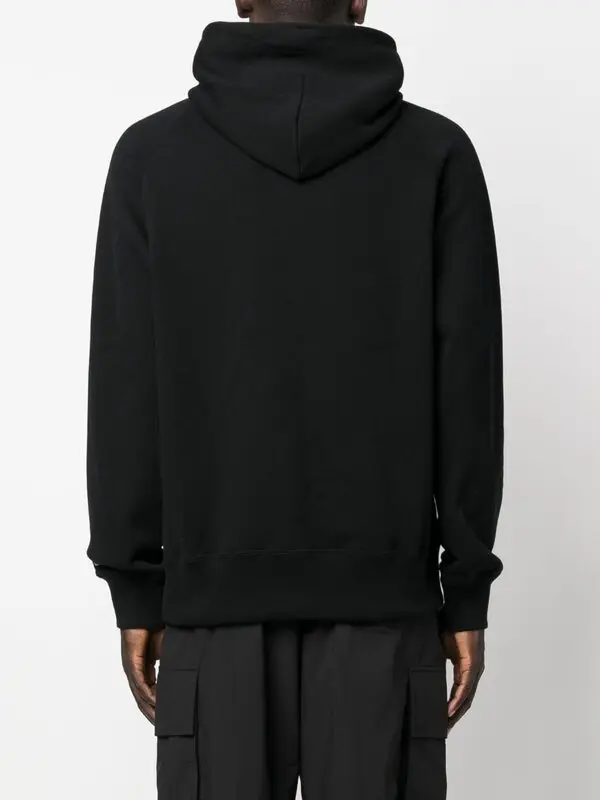 Sacai Slogan-print Cotton Hoodie