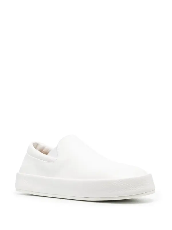 Marsèll Cassapelle Leather Slip-on Sneakers - White
